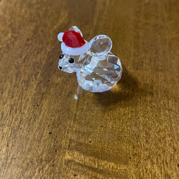 Swarovski | Holiday | Swarovski Crystal Mouse W Santas Hat Retired ...